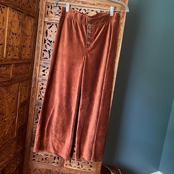 Rewash | Pants & Jumpsuits | Rewash Small Rust Color Corduroy Wide Leg ...